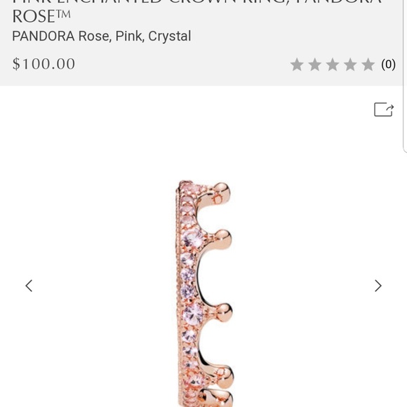Pandora | Jewelry | New Pandora Pink Enchanted Crown Ring | Poshmark